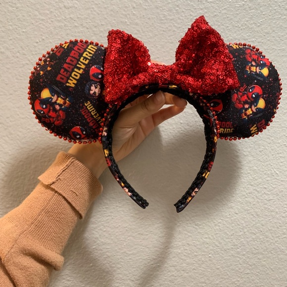 Disney | Accessories | New Deadpool And Wolverine Disney Ears One ...